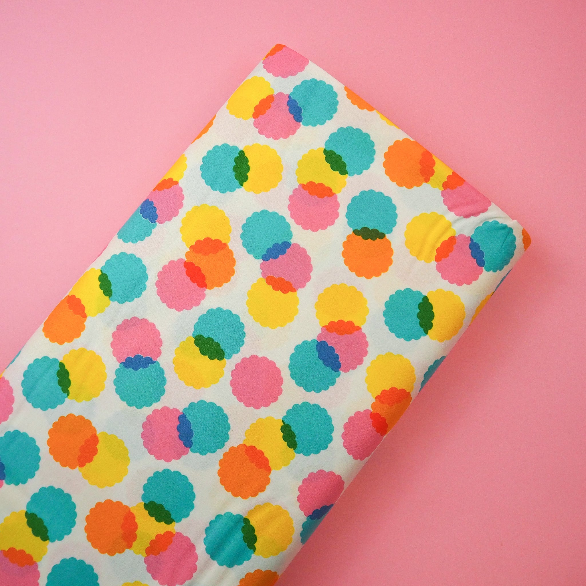 Eye Candy Puffs Natural - Cotton – Grid Fabrics