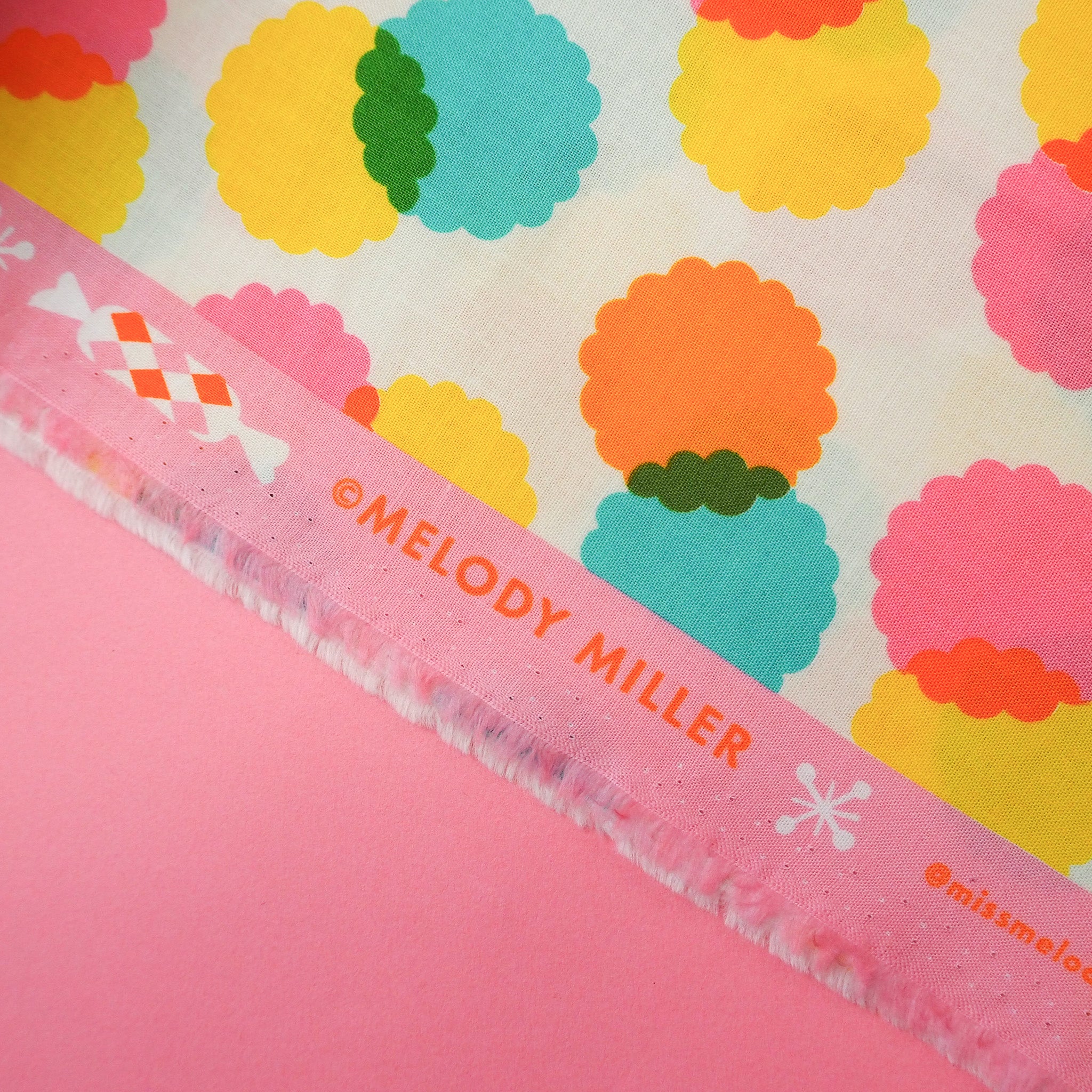 Eye Candy Puffs Natural - Cotton – Grid Fabrics