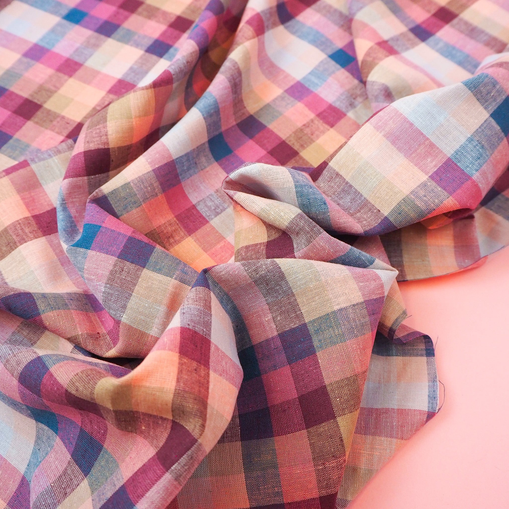 Estelle - Linen Cotton – Grid Fabrics