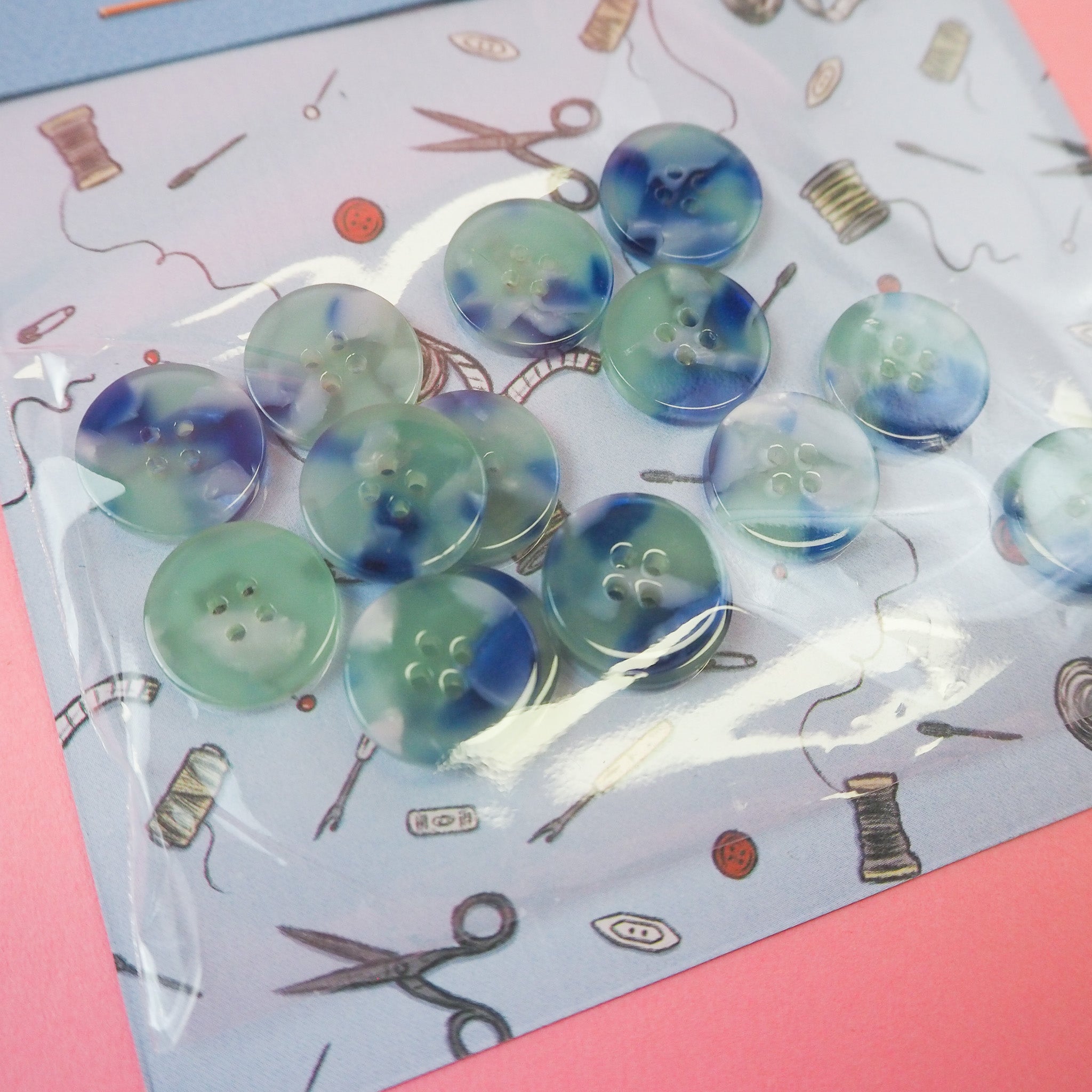 Siren 15mm Buttons – Grid Fabrics
