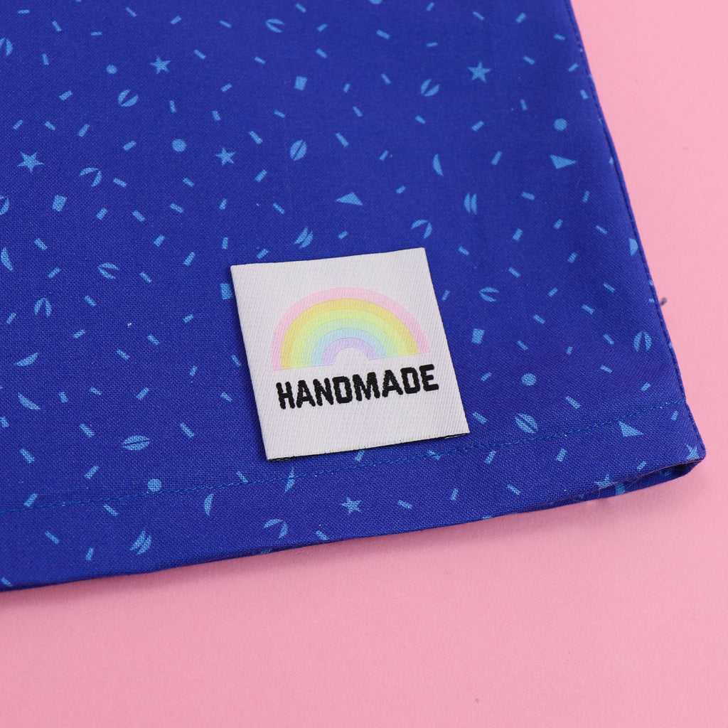 'Handmade' Woven Label – Grid Fabrics