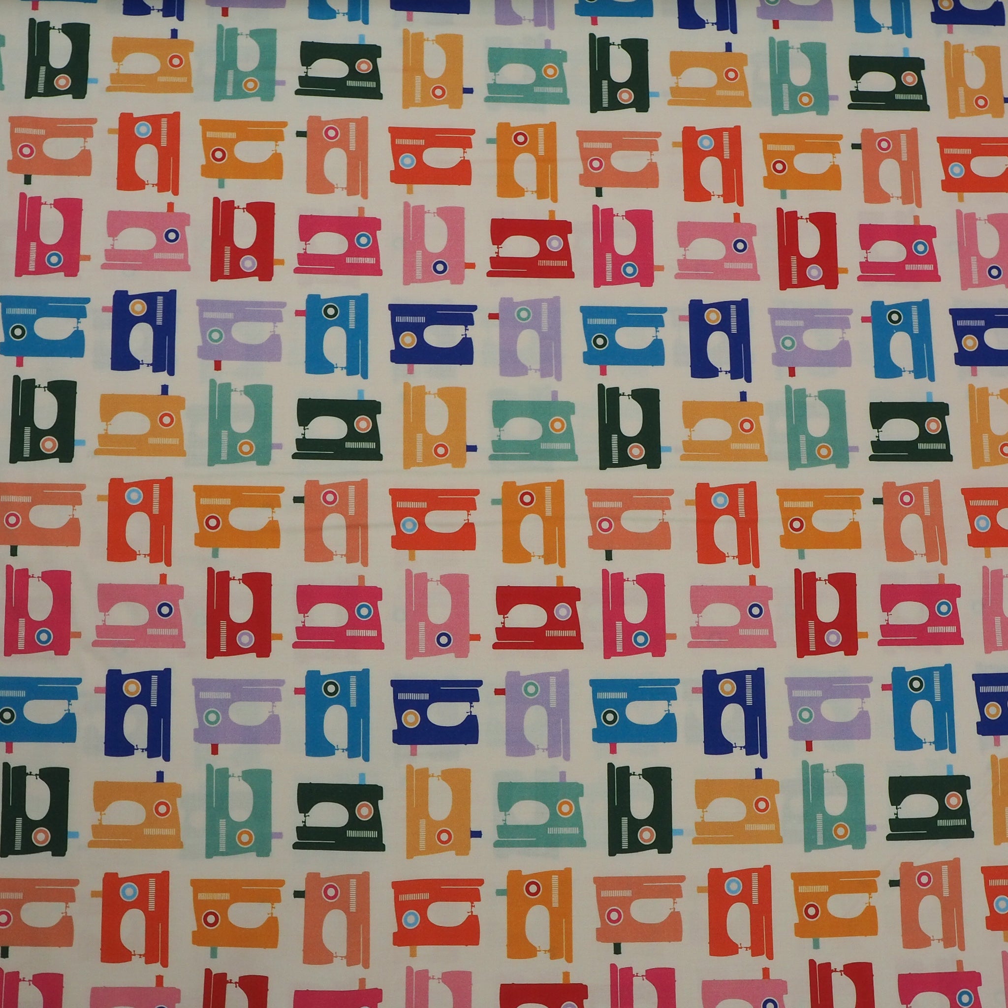 Sewing Mood Rainbow Sewing Machines - Cotton – Grid Fabrics