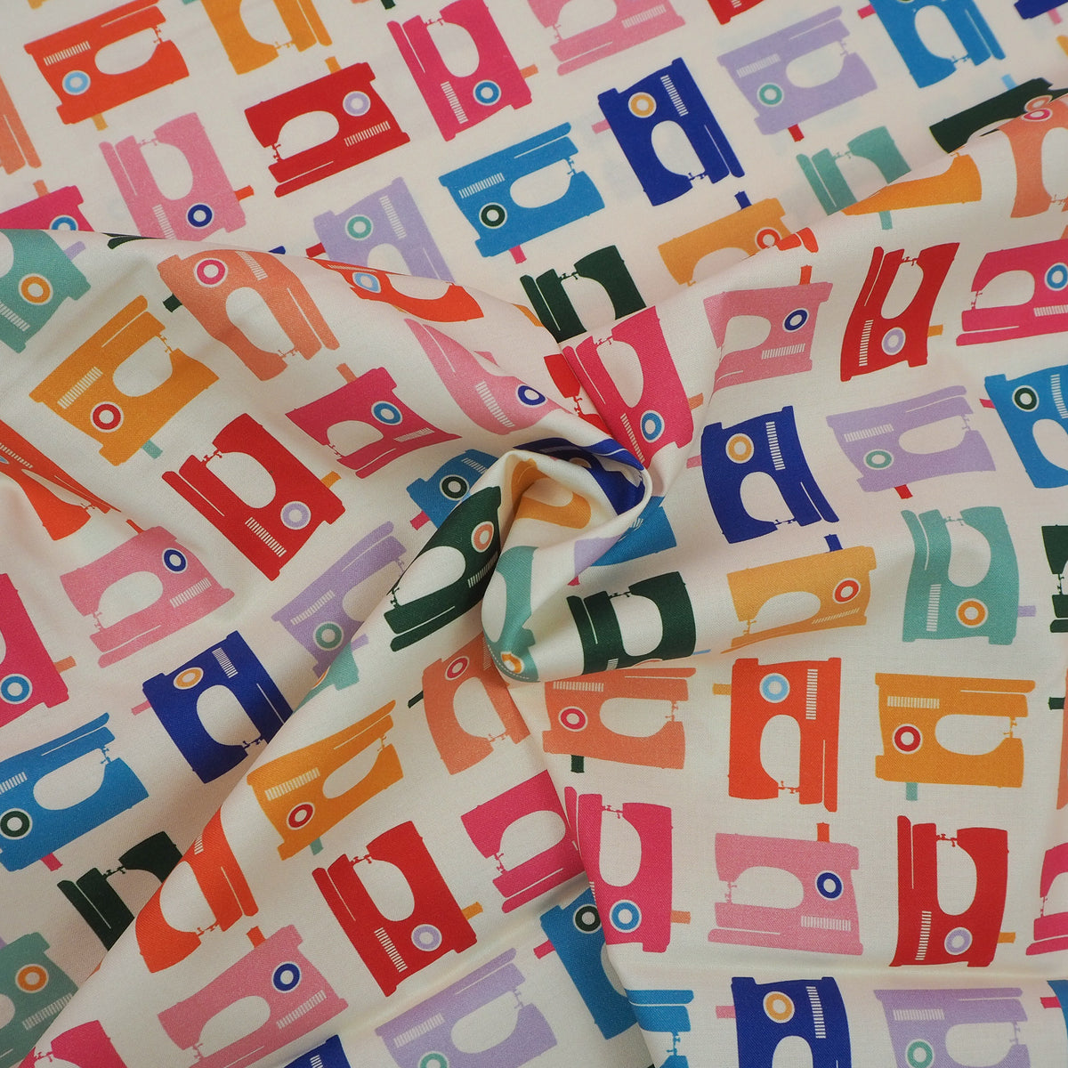 Sewing Mood Rainbow Sewing Machines - Cotton – Grid Fabrics