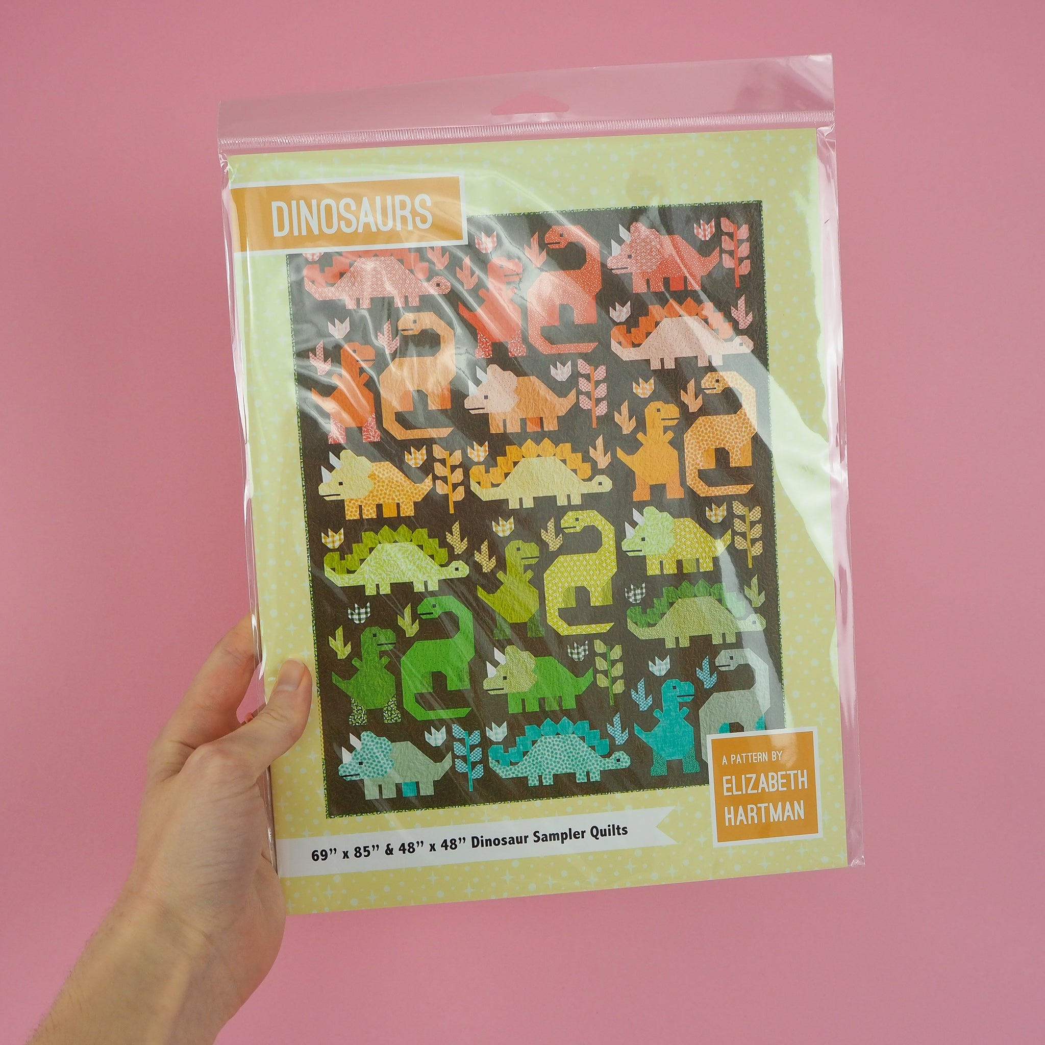 Dinosaur Quilt Pattern Book - Elizabeth Hartman – Grid Fabrics