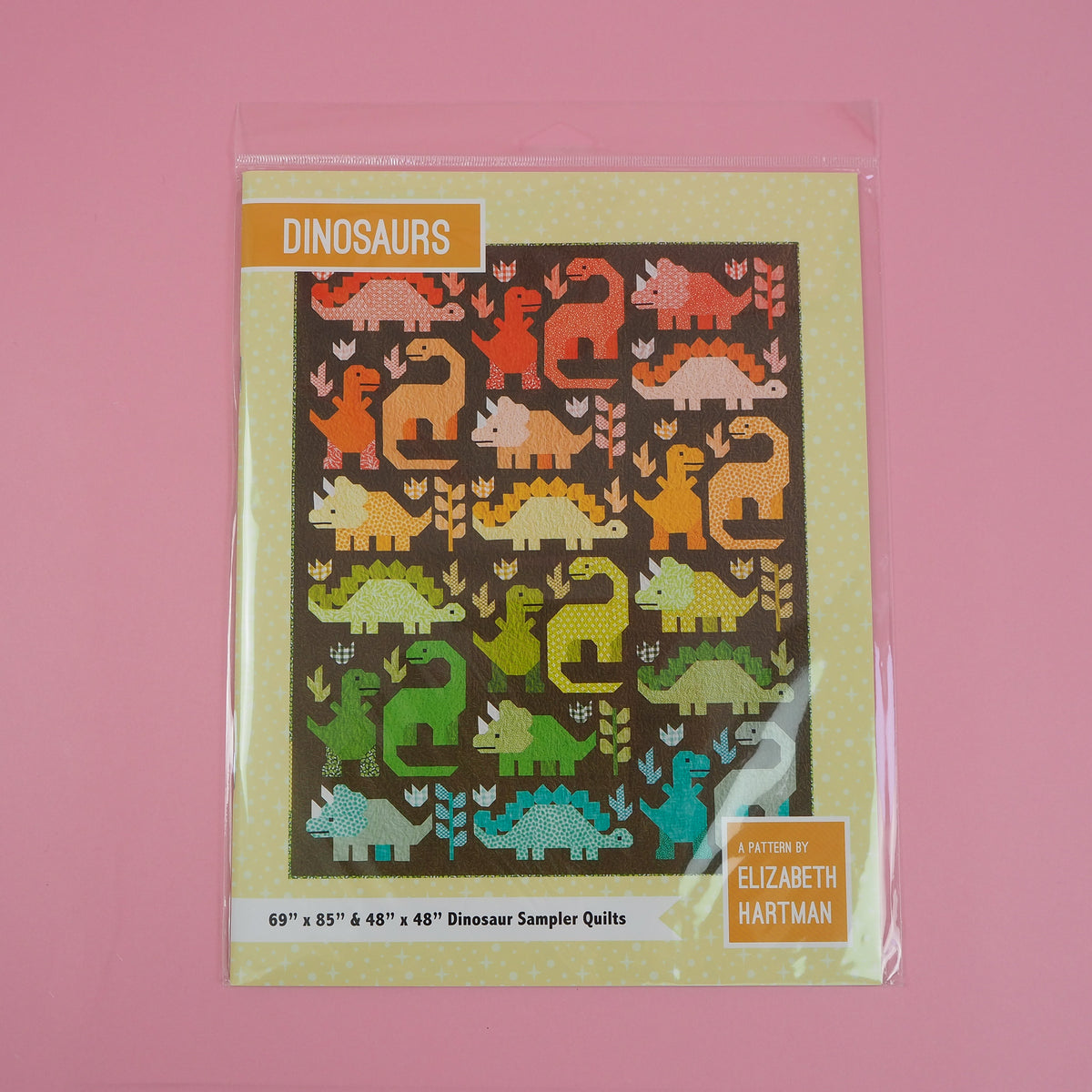 Dinosaur Quilt Pattern Book - Elizabeth Hartman – Grid Fabrics