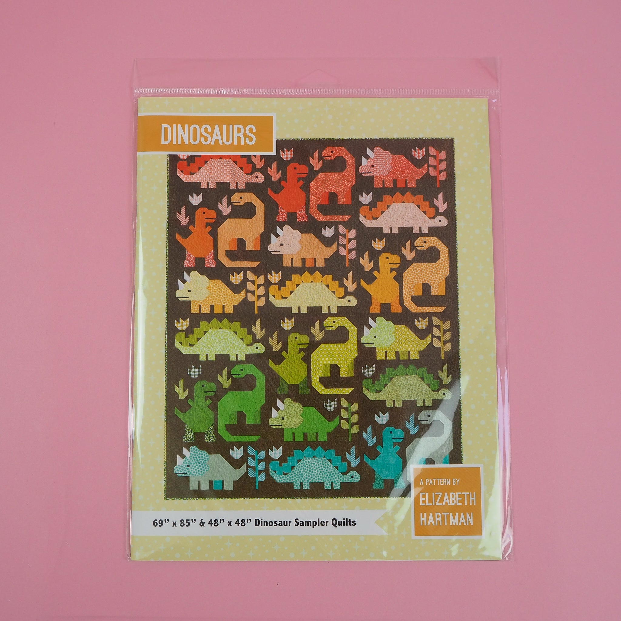 Dinosaur Quilt Pattern Book - Elizabeth Hartman – Grid Fabrics