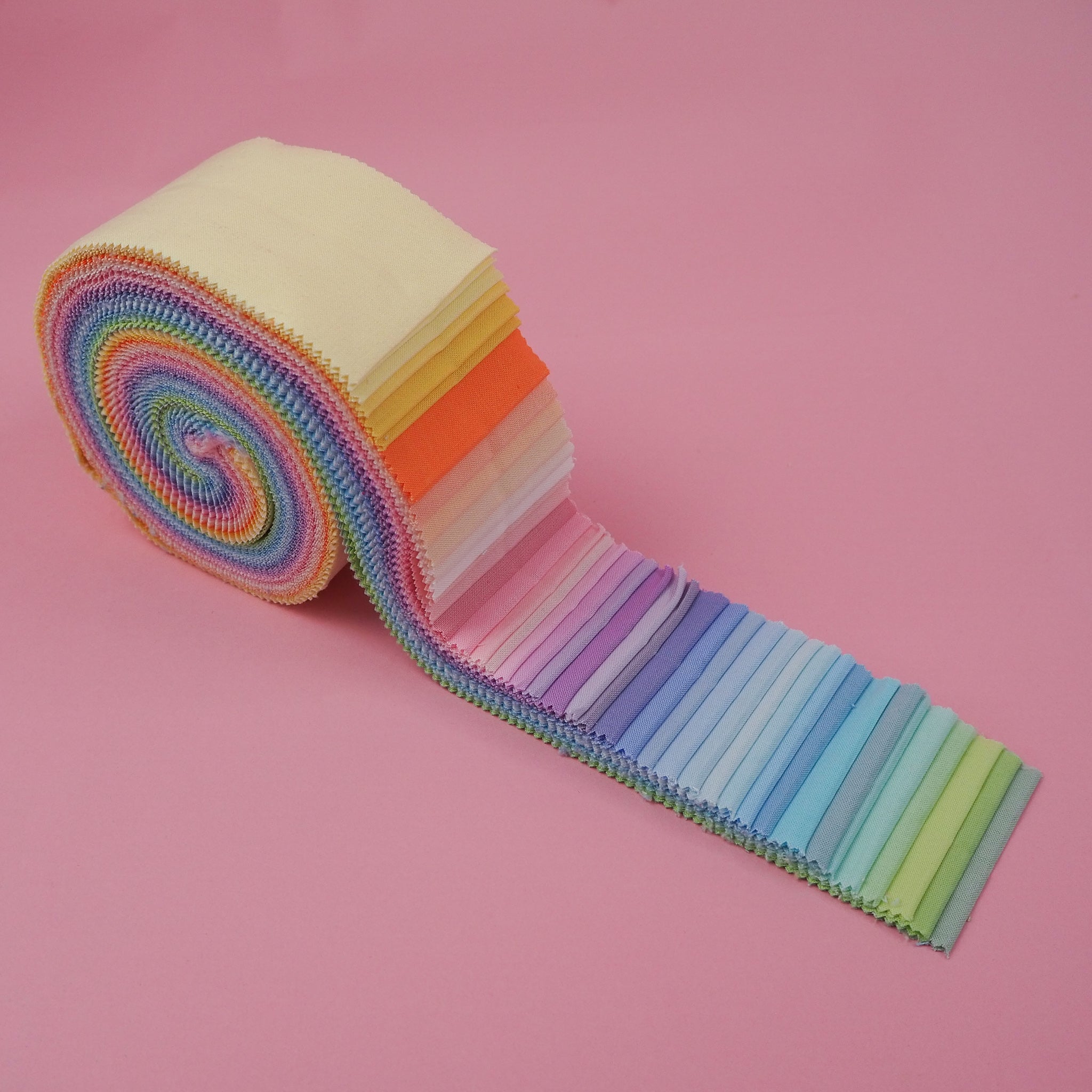 New Pastel Rainbow - Jelly Roll – Grid Fabrics
