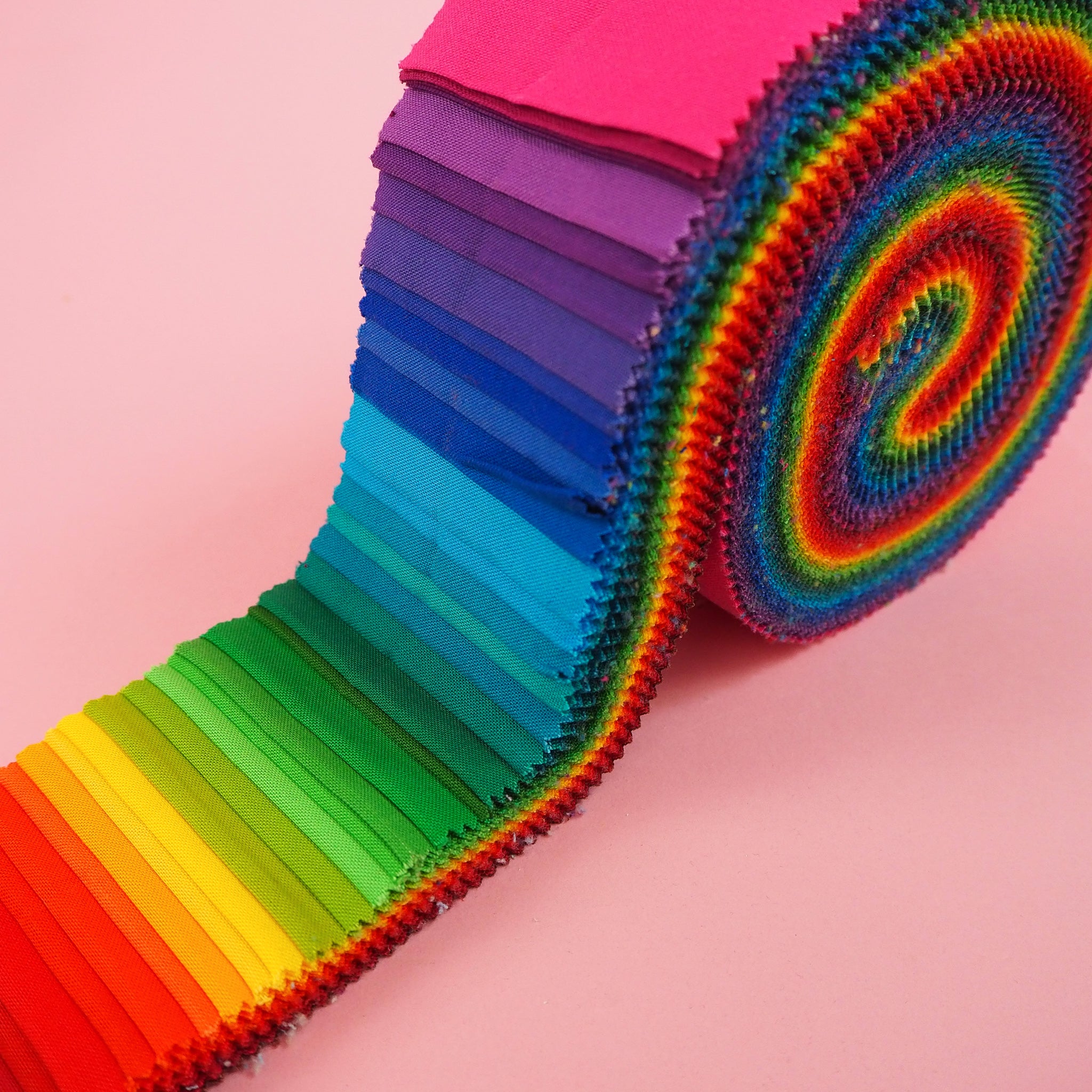 New Classic Rainbow - Jelly Roll – Grid Fabrics