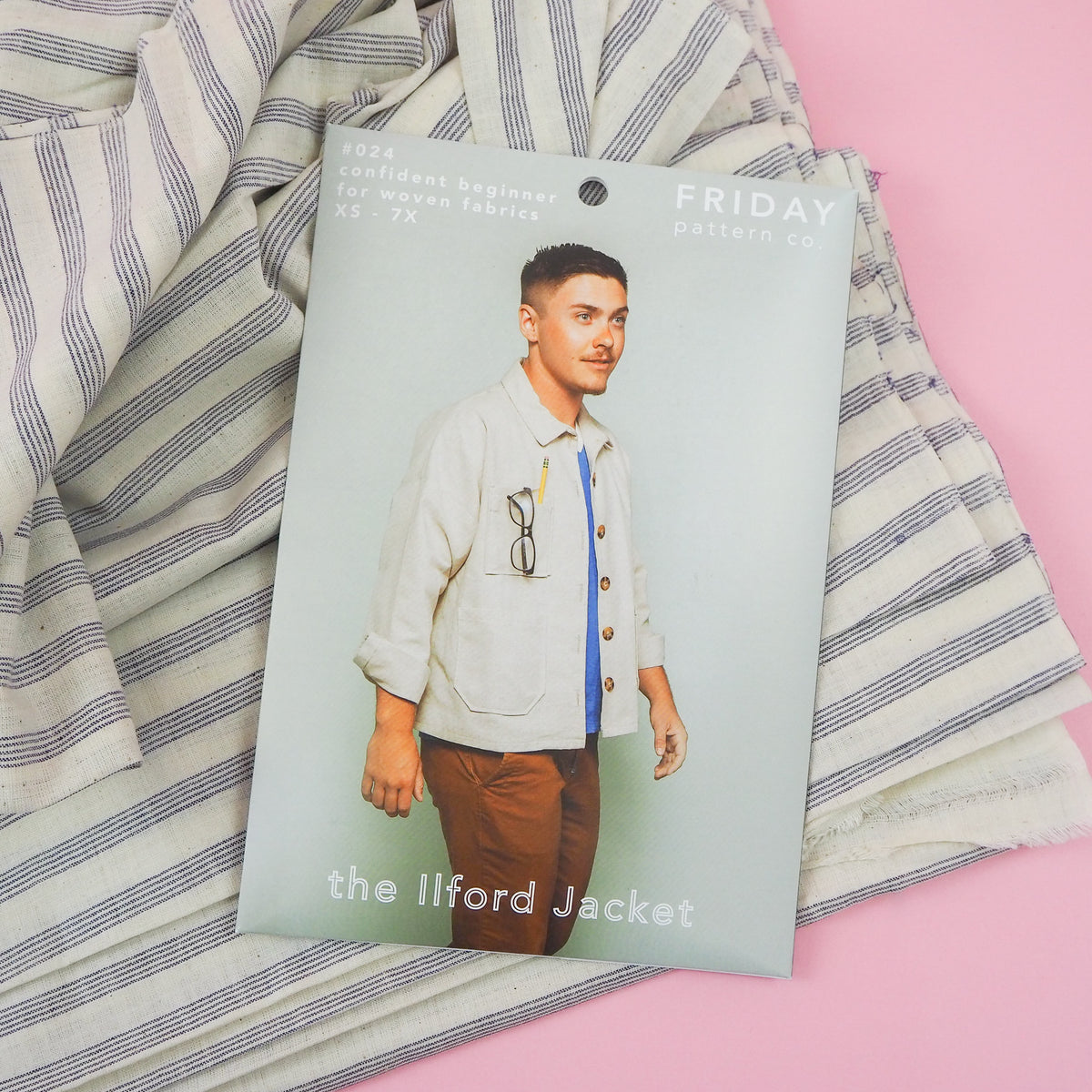 Ilford Jacket Paper Pattern Friday Pattern Company Grid Fabrics