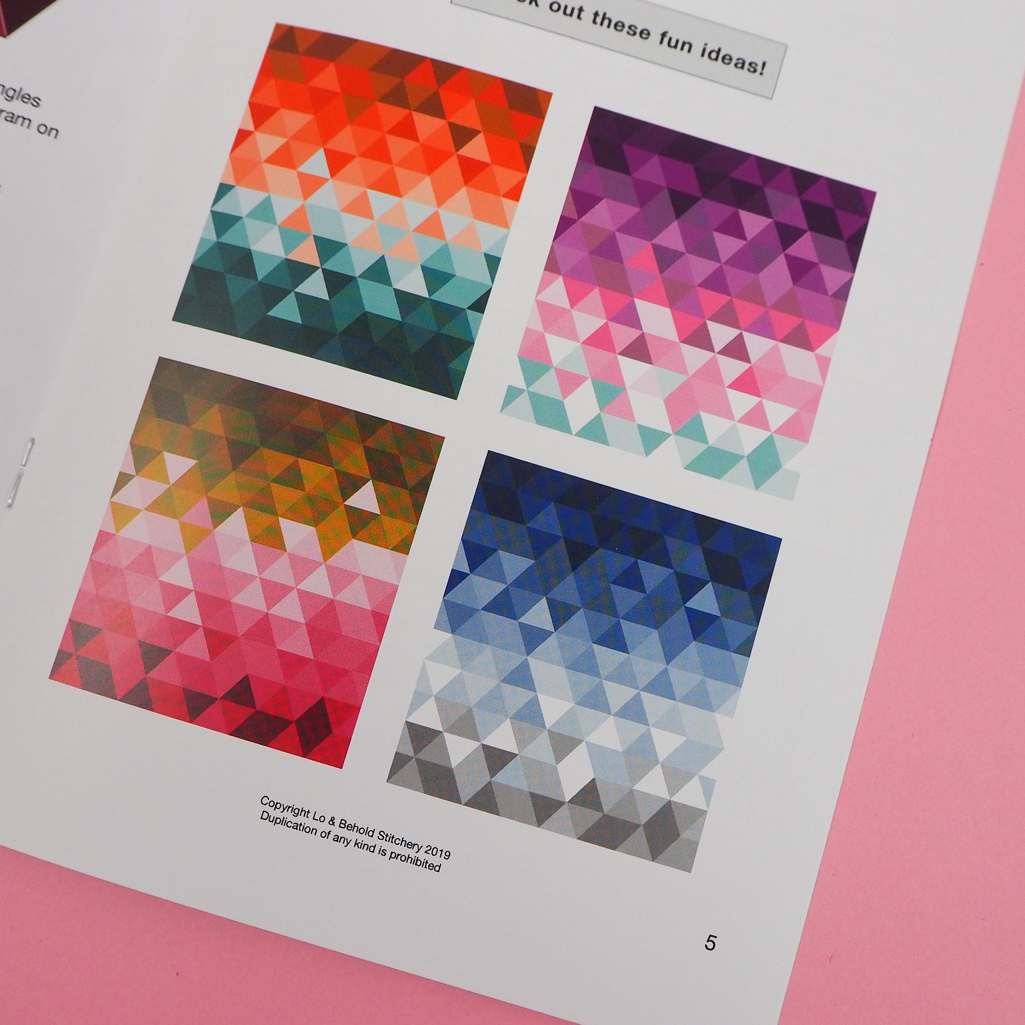 Triangle Fade Quilt Paper Pattern - Lo and Behold Stitchery – Grid Fabrics