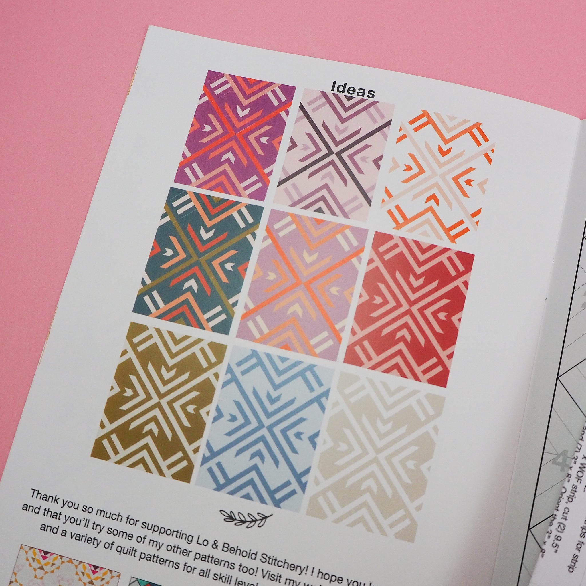 Homecoming Quilt Paper Pattern - Lo and Behold Stitchery – Grid Fabrics