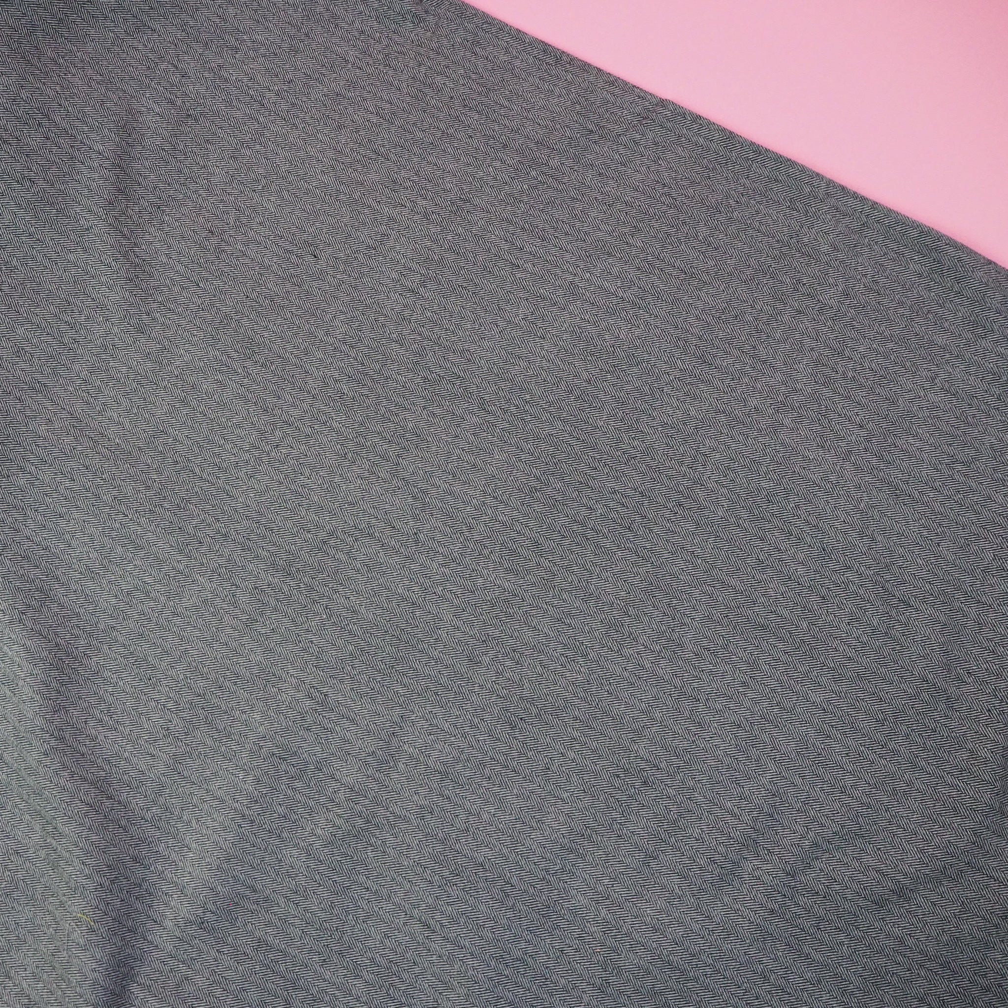 Shetland Grey - Flannel – Grid Fabrics