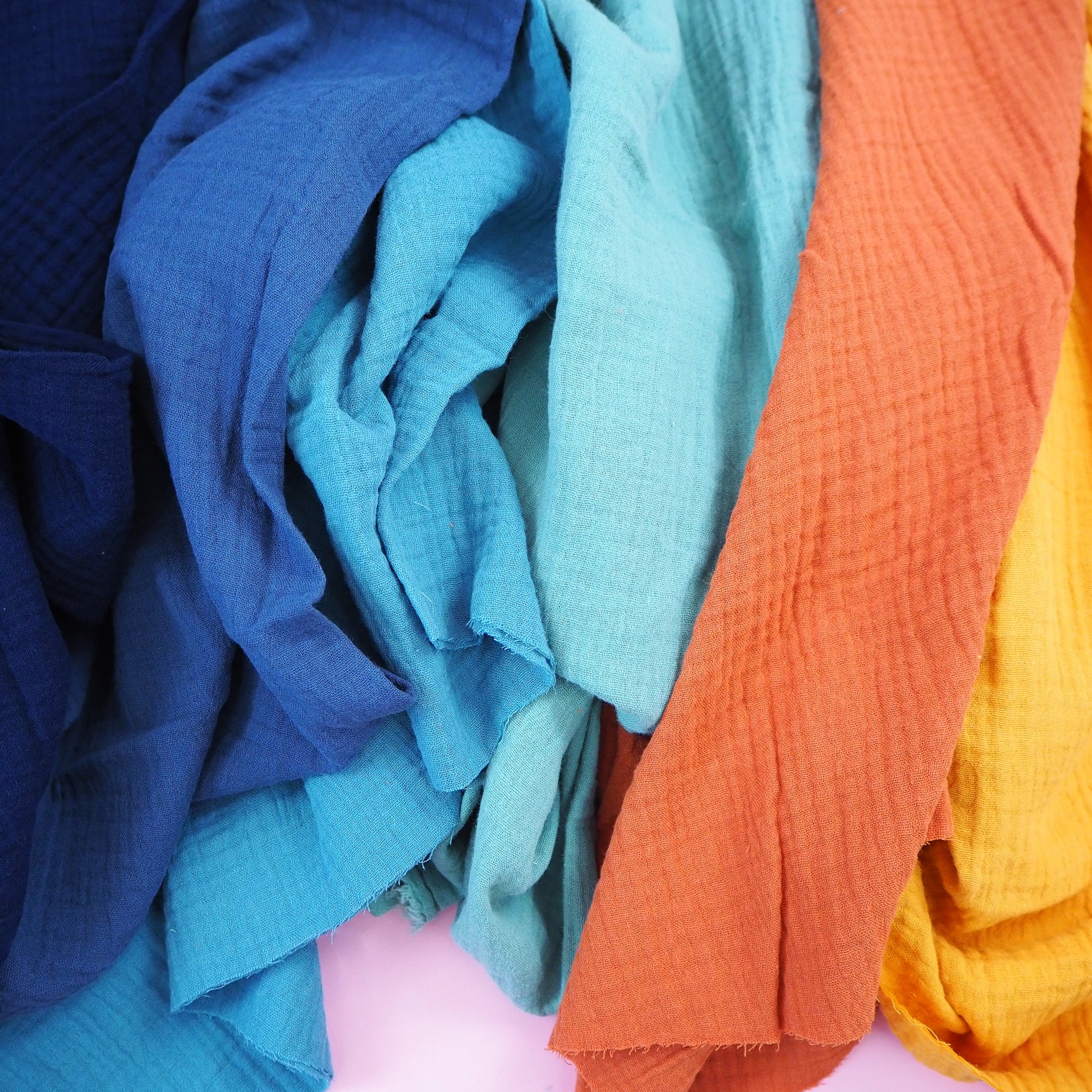 Sakata Rust - Double Gauze – Grid Fabrics