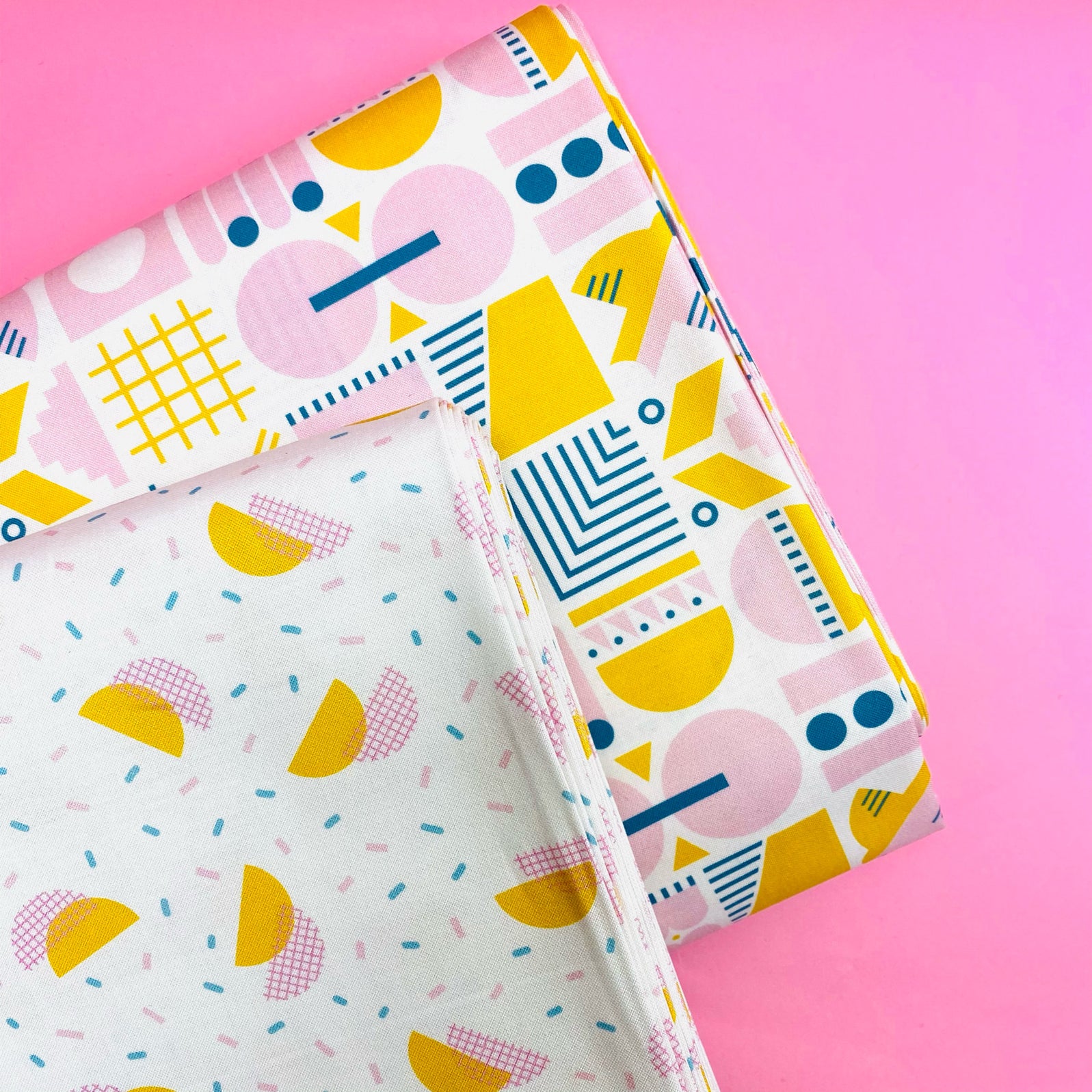 Retro Rove Birds and Shapes - Cotton – Grid Fabrics