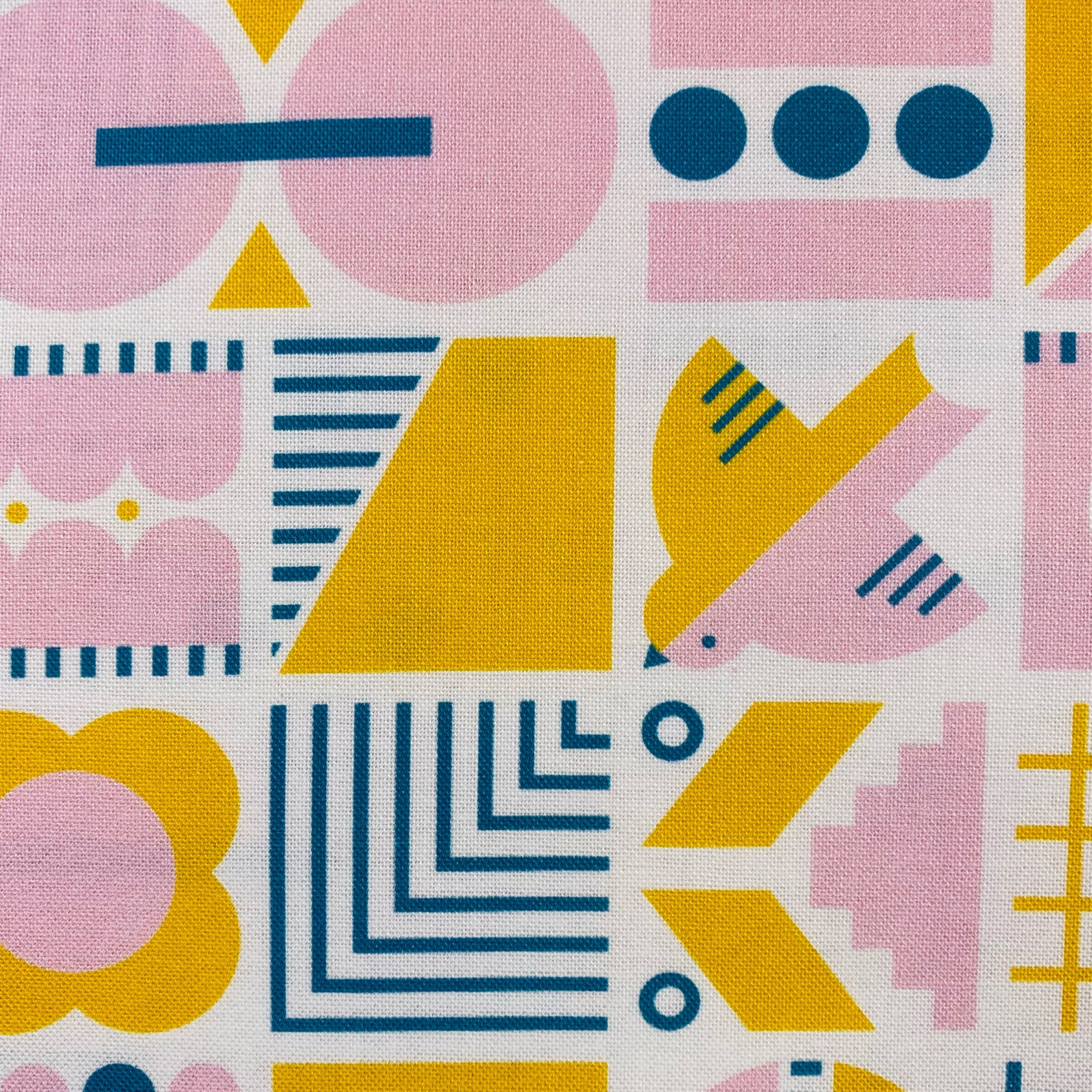 Retro Rove Birds and Shapes - Cotton – Grid Fabrics